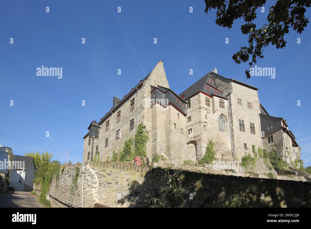 Historic castle, fortress, old town, Limburg, Hesse, Germany Stock ...