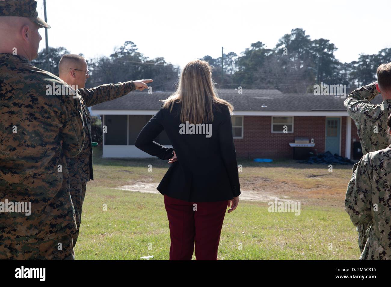 The Honorable, Meredith A. Berger, Under Secretary of the Navy, tours ...
