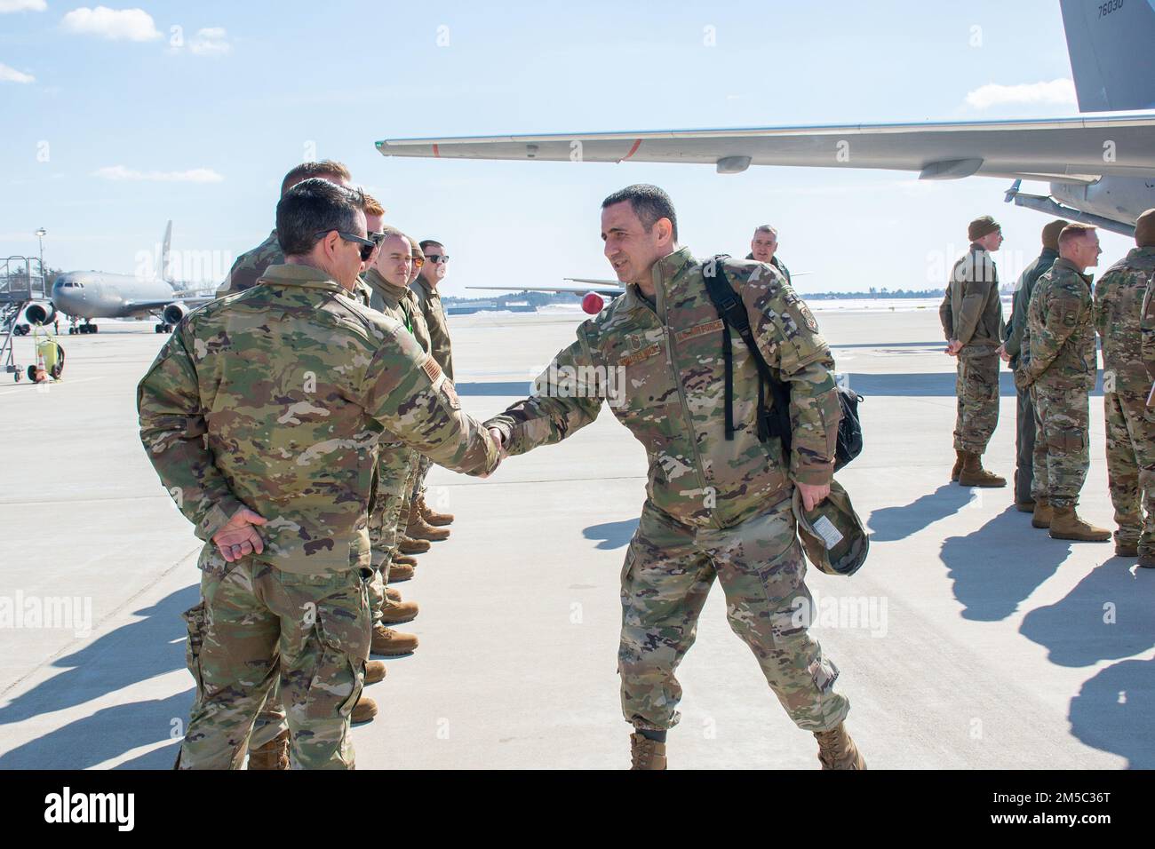 U.S. Air Force Chief Master Sgt. Brian Kruzelnick, command chief of Air Mobility Command, is ...