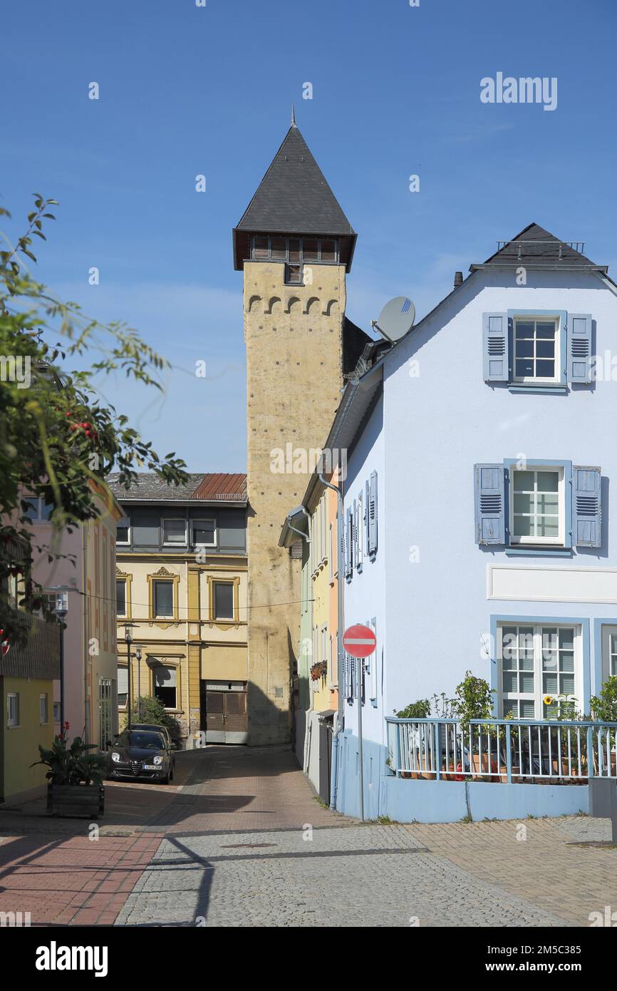 Historic Untertorturm, Mauergasse, Bad Camberg im Taunus, Hesse ...
