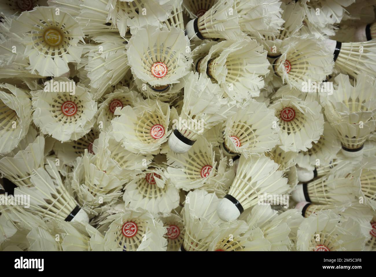 Pile of shuttlecocks, amount, number, much, sport, badminton, game ball ...
