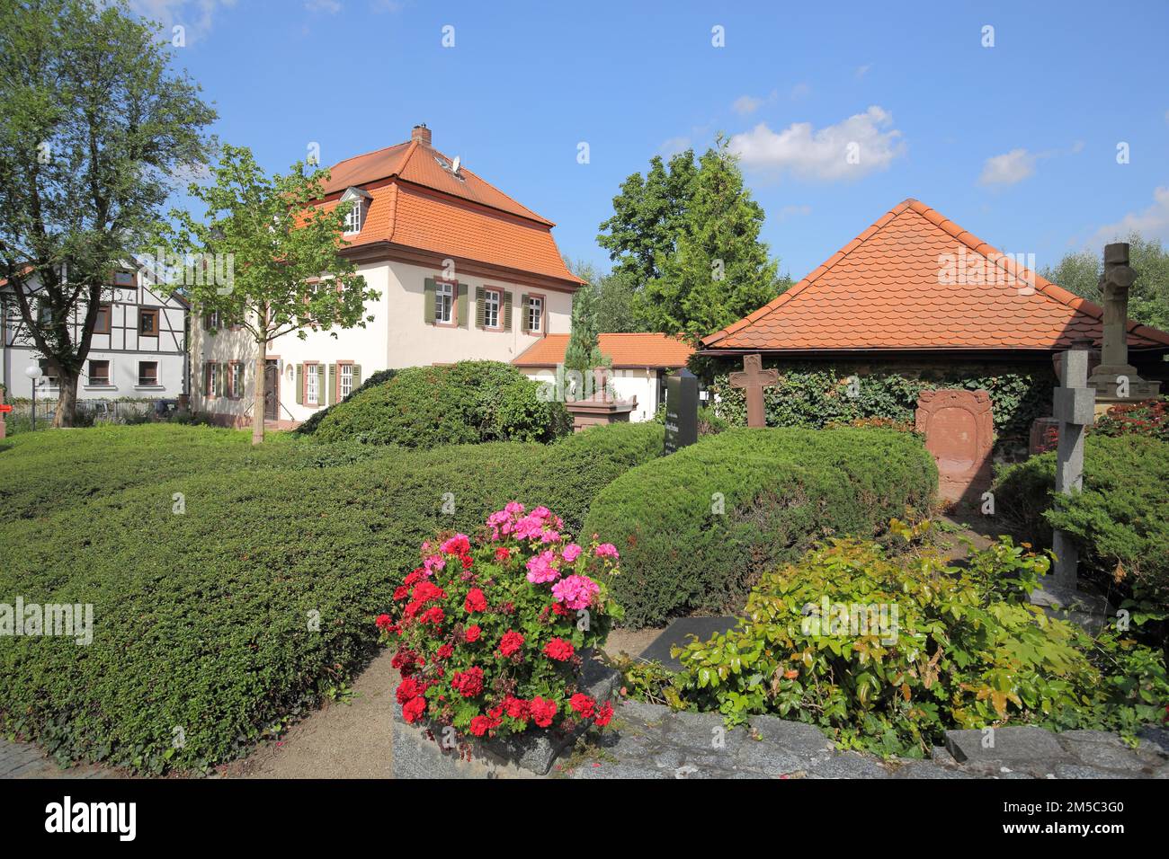 Local history museum and former rectory built in 1749 at the cemetery ...