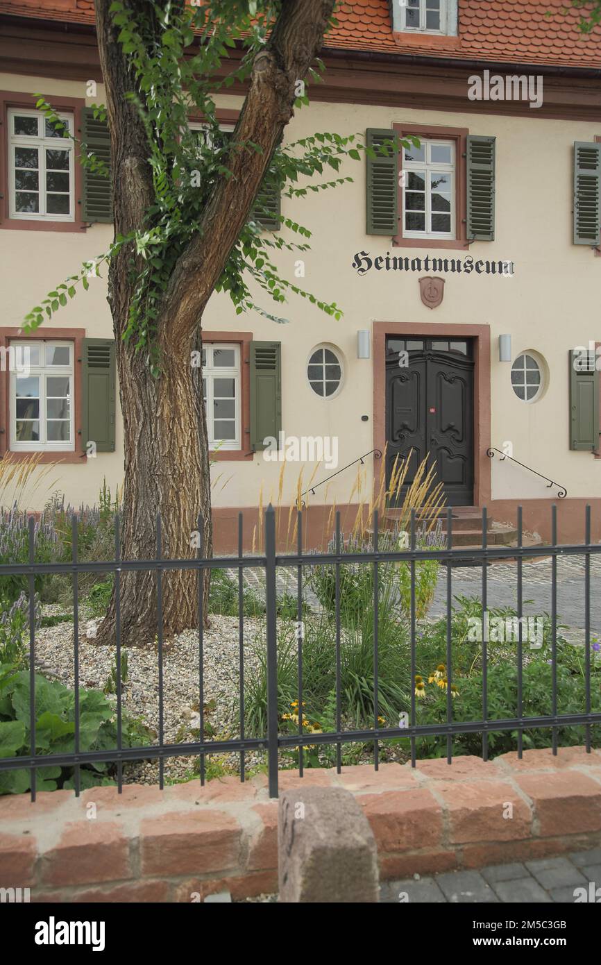 Local history museum and former vicarage built in 1749, Raunheim, Hesse ...