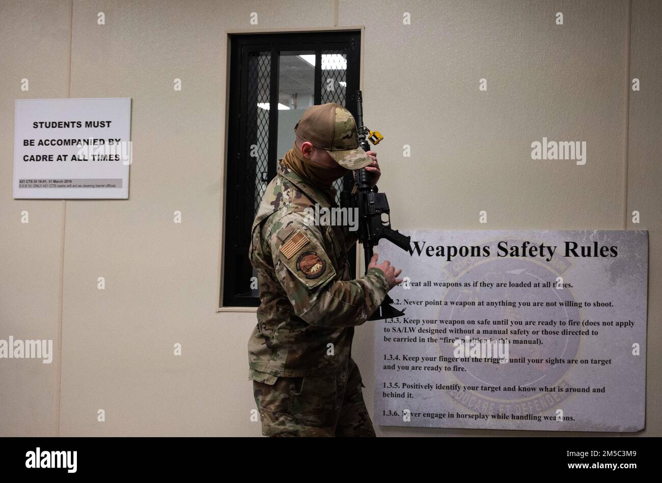 U.S. Air Force Staff Sgt. Christopher Duerr, Field Craft Hostile ...