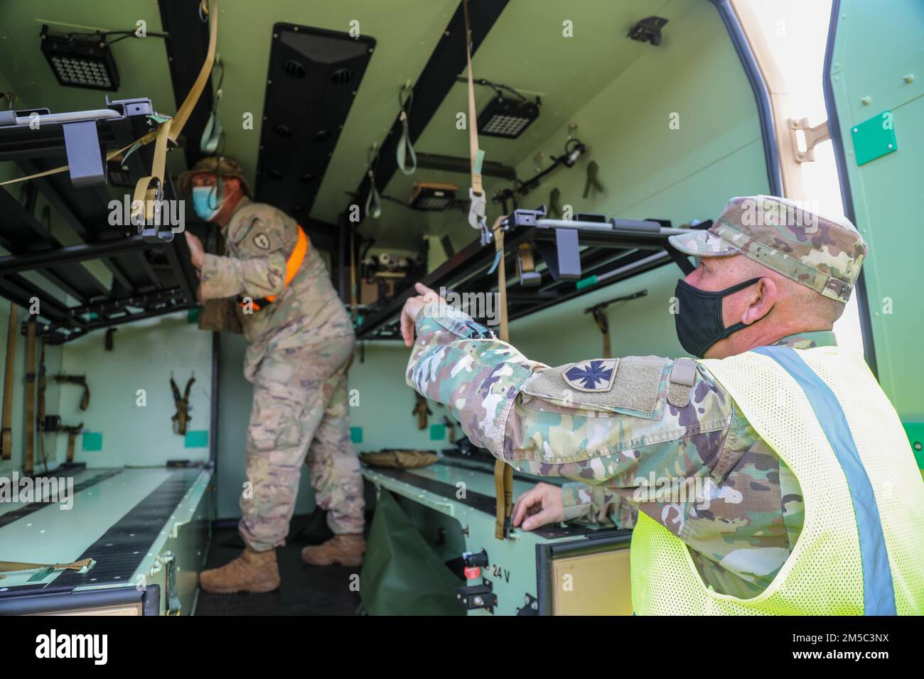 8th Theater Sustainment Command's command and control node along with ...