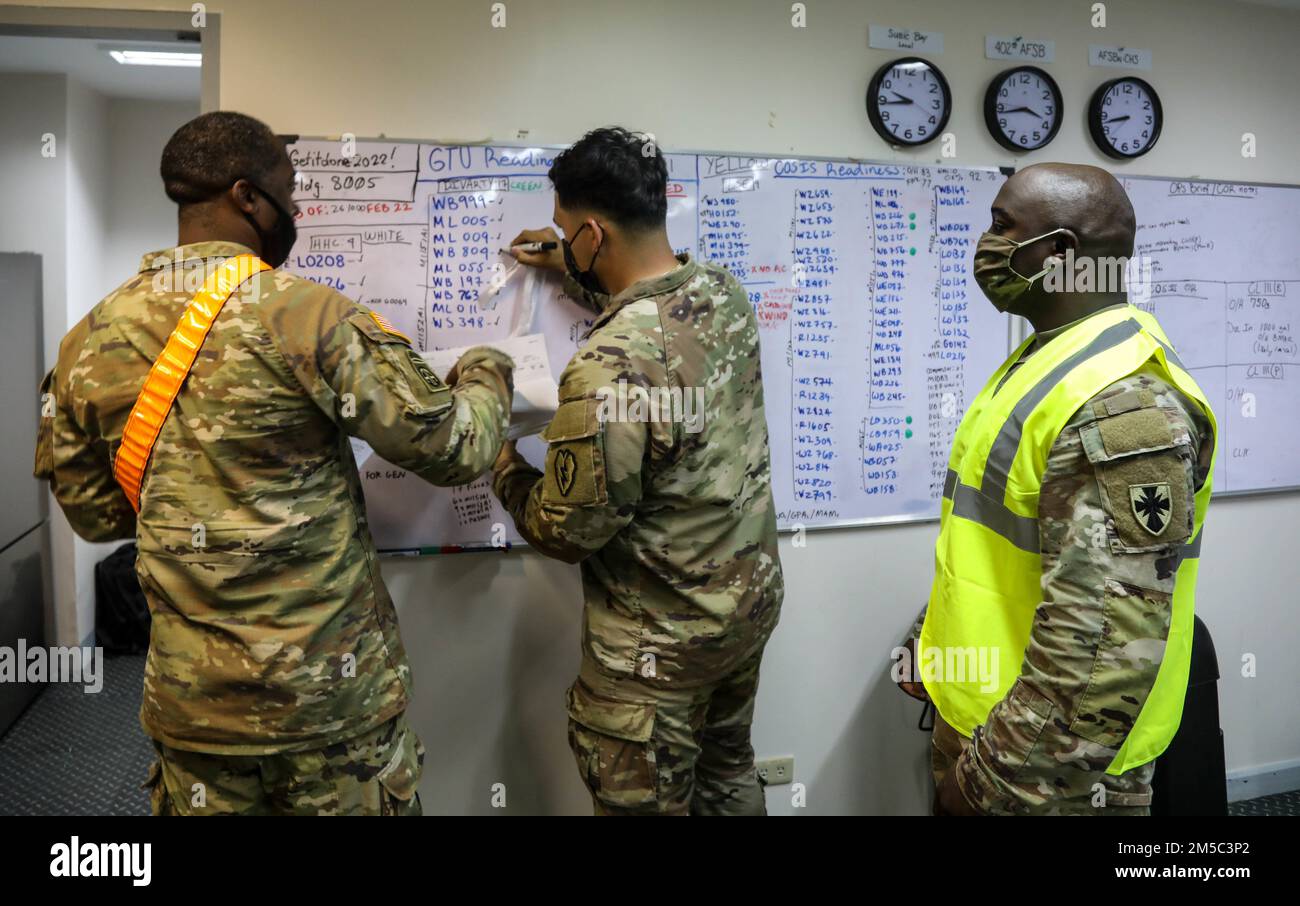 8th Theater Sustainment Command's command and control node along with ...