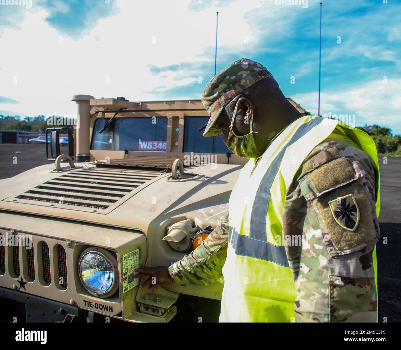 8th Theater Sustainment Command's command and control node along with ...