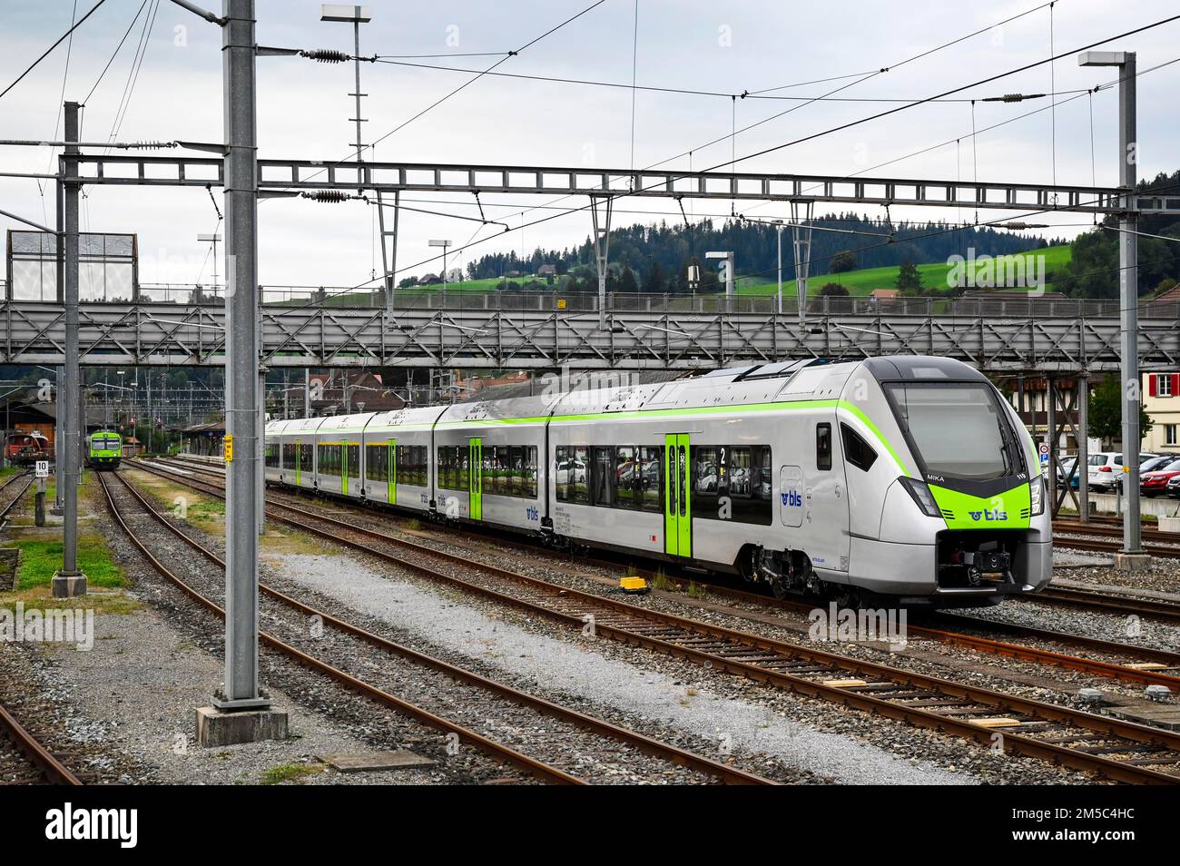 BLS passenger train, Switzerland Stock Photo - Alamy