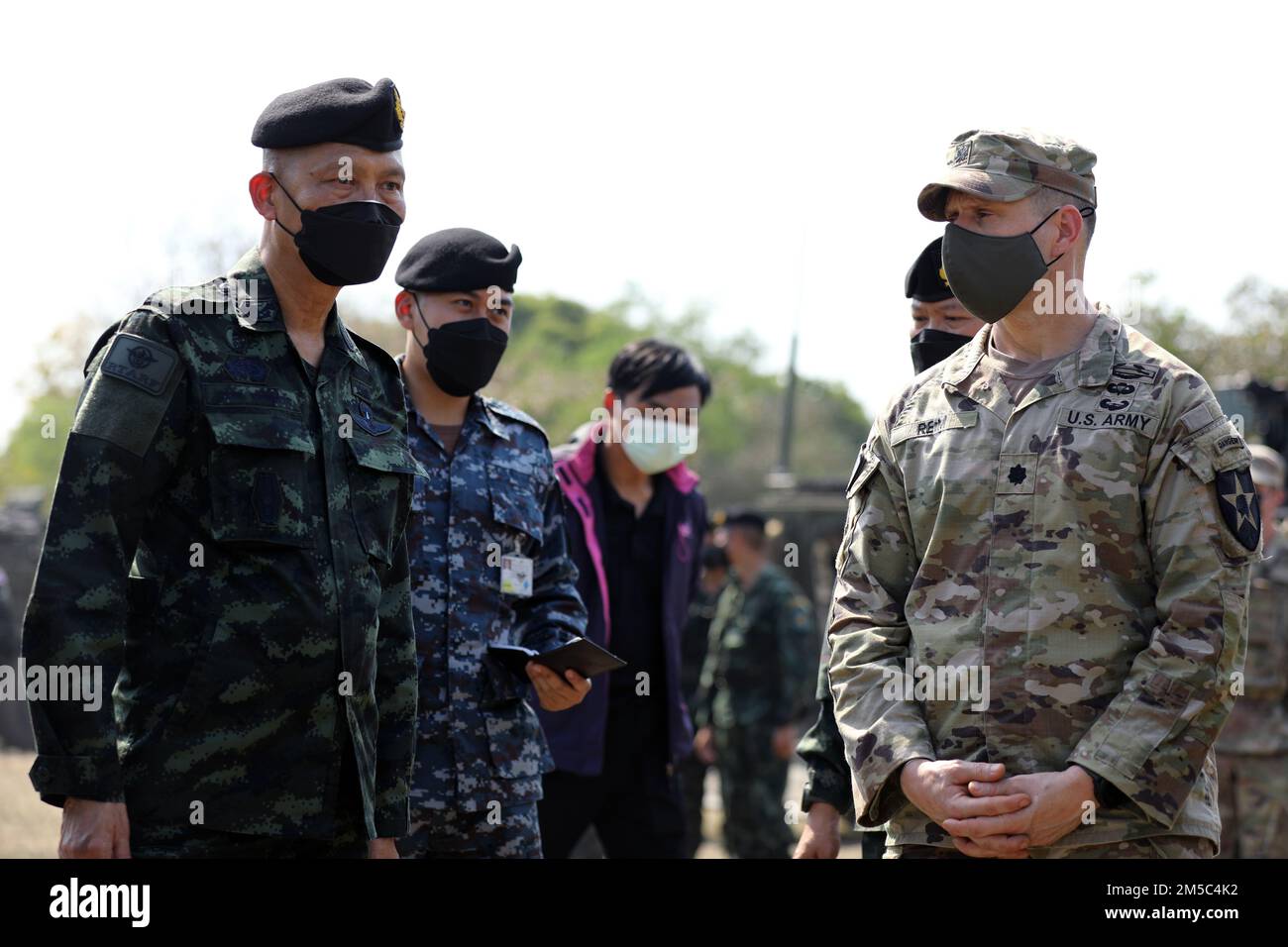 U.S. Army Lt. Col. Duke Reim (right), the commander of the 4th ...