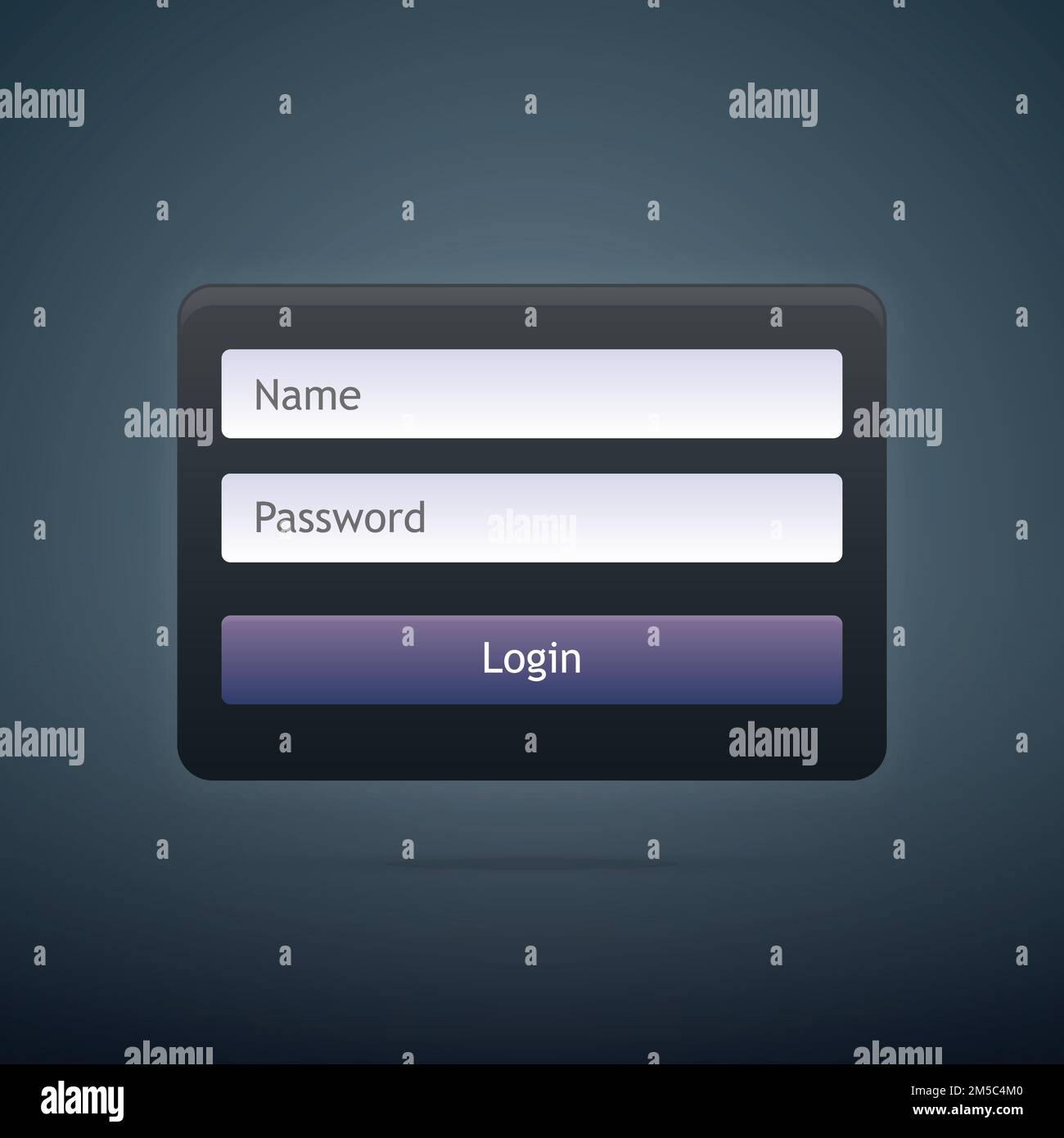 Login box form hi-res stock photography and images - Alamy