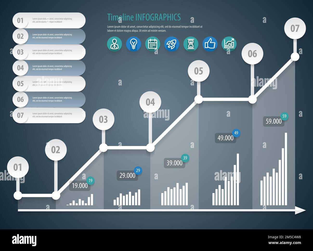 Timeline Infographic. Minimal infographics design. Vector eps 10 Stock ...