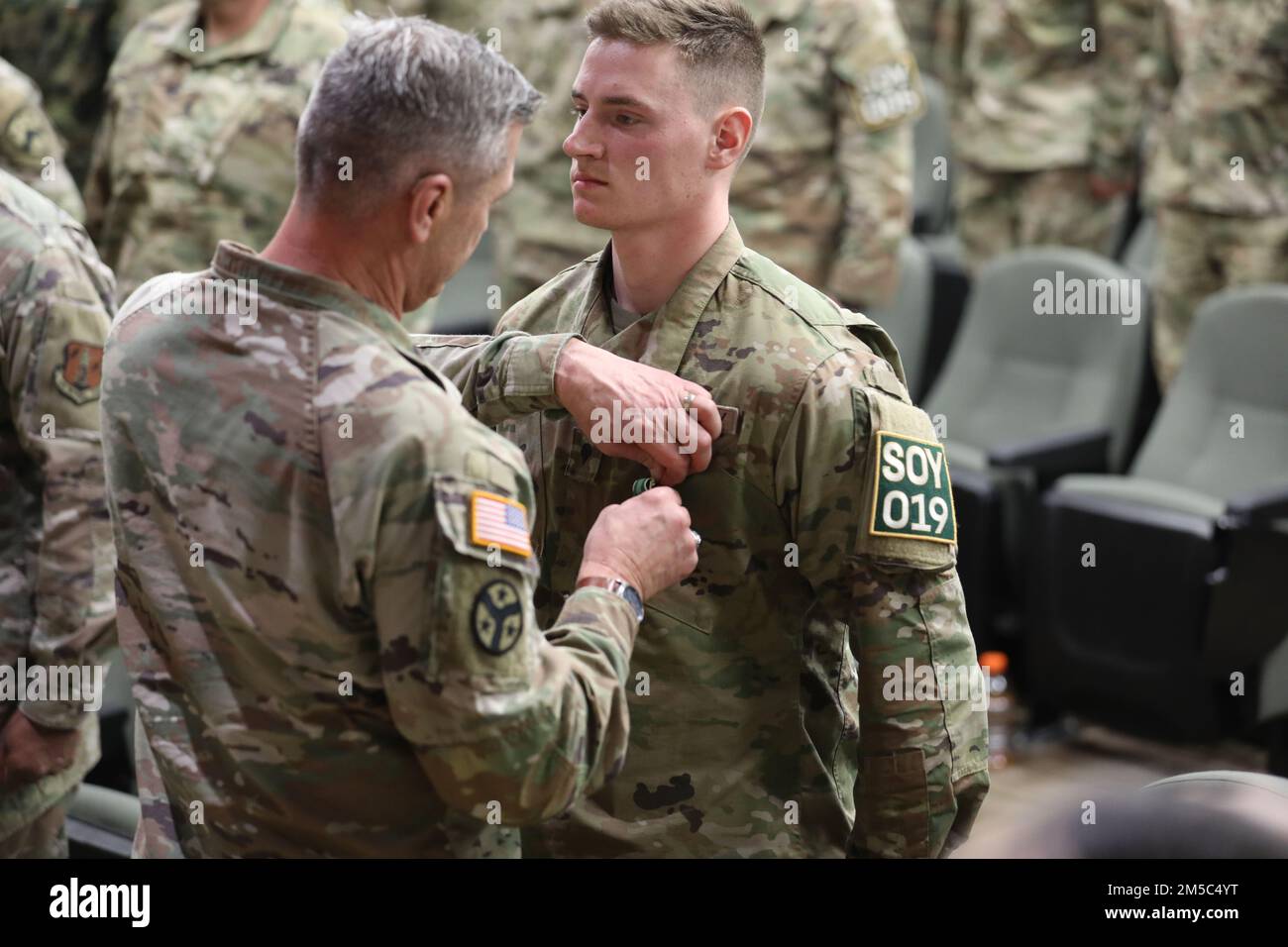 Maj. General Jeff Holmes, Tennessee's Adjutant General, presents the ...