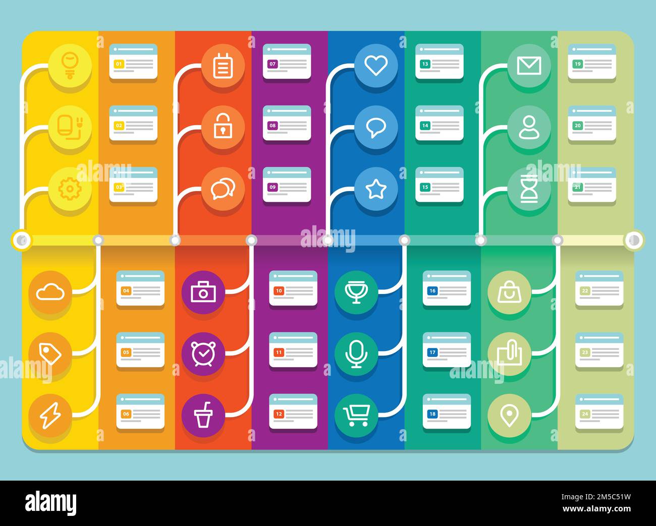 Timeline Infographic. Vector design template eps 10 Stock Vector Image ...