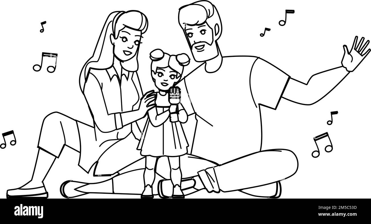 Karaoke Coloring Page Coloring Pages