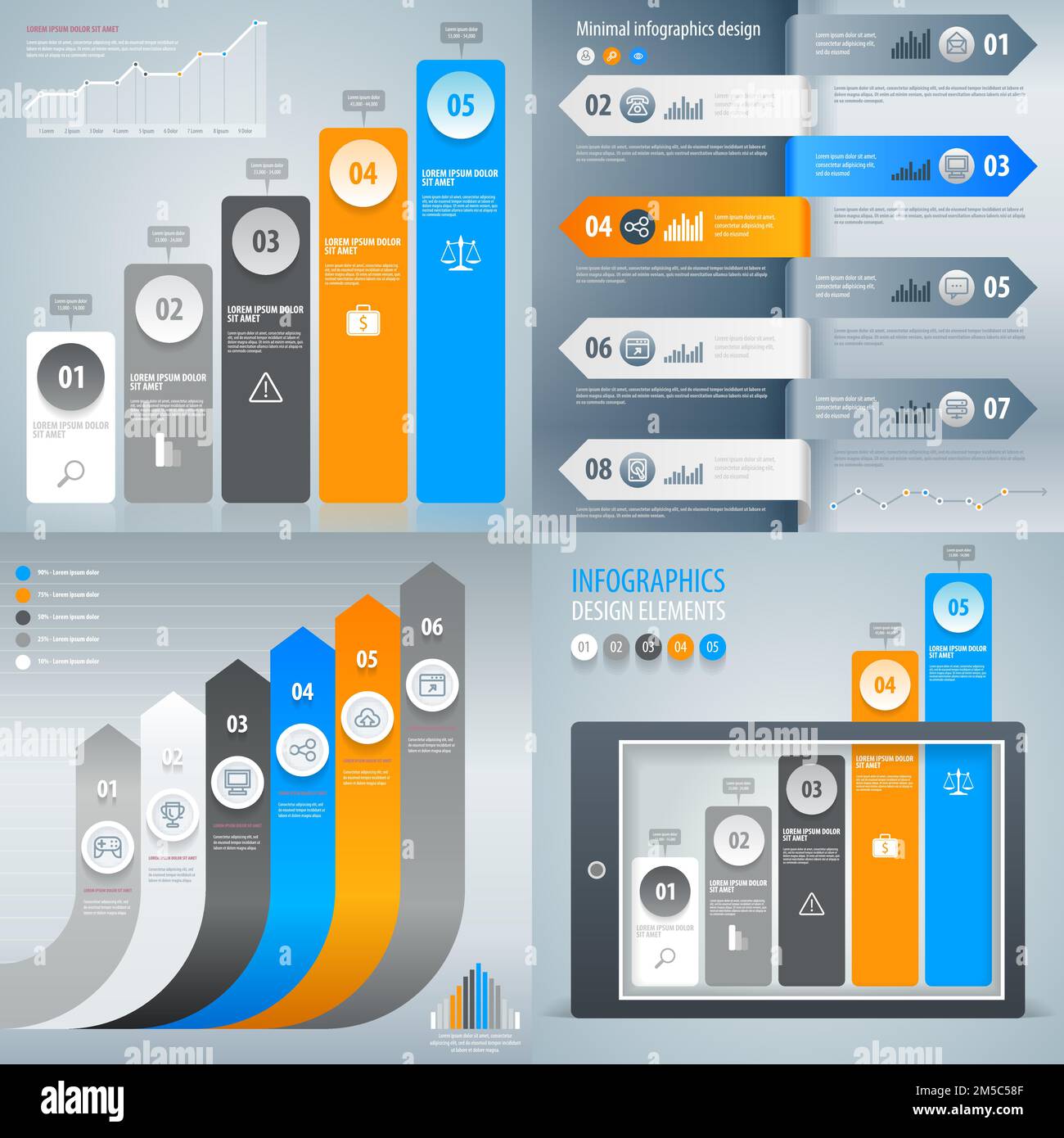 Iinfographic. Set of infographic templates. Vector eps 10 Stock Vector ...