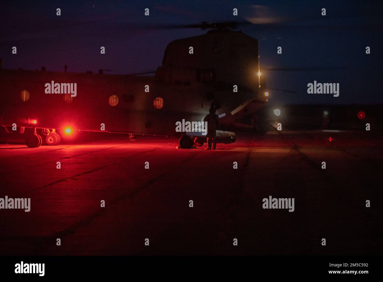 U.S. Army CH-47 Chinook helicopters assigned to 2nd Battalion, 227th ...