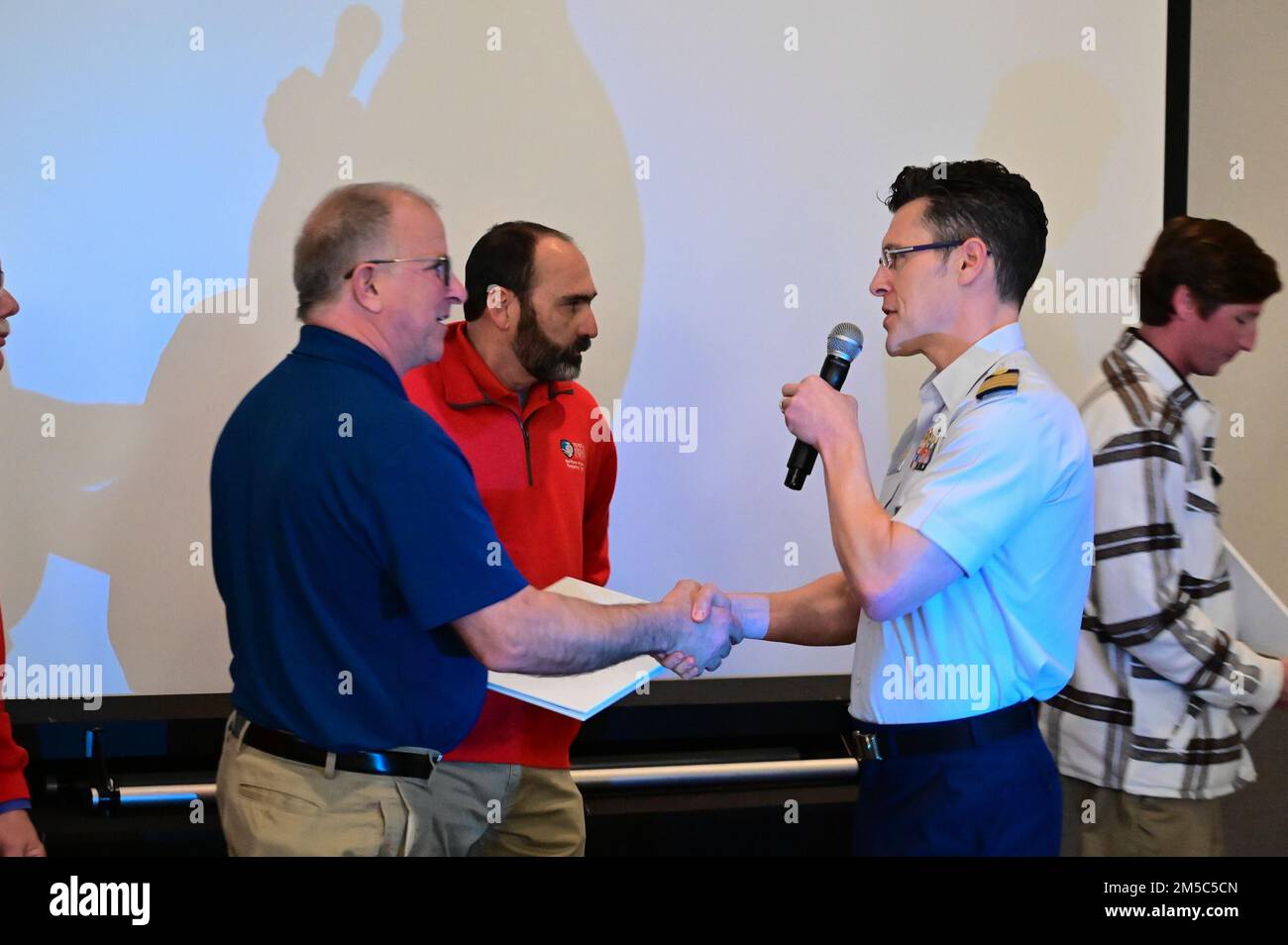 U.S. Coast Guard Capt. Samson Stevens, Commander of Coast Guard Sector ...