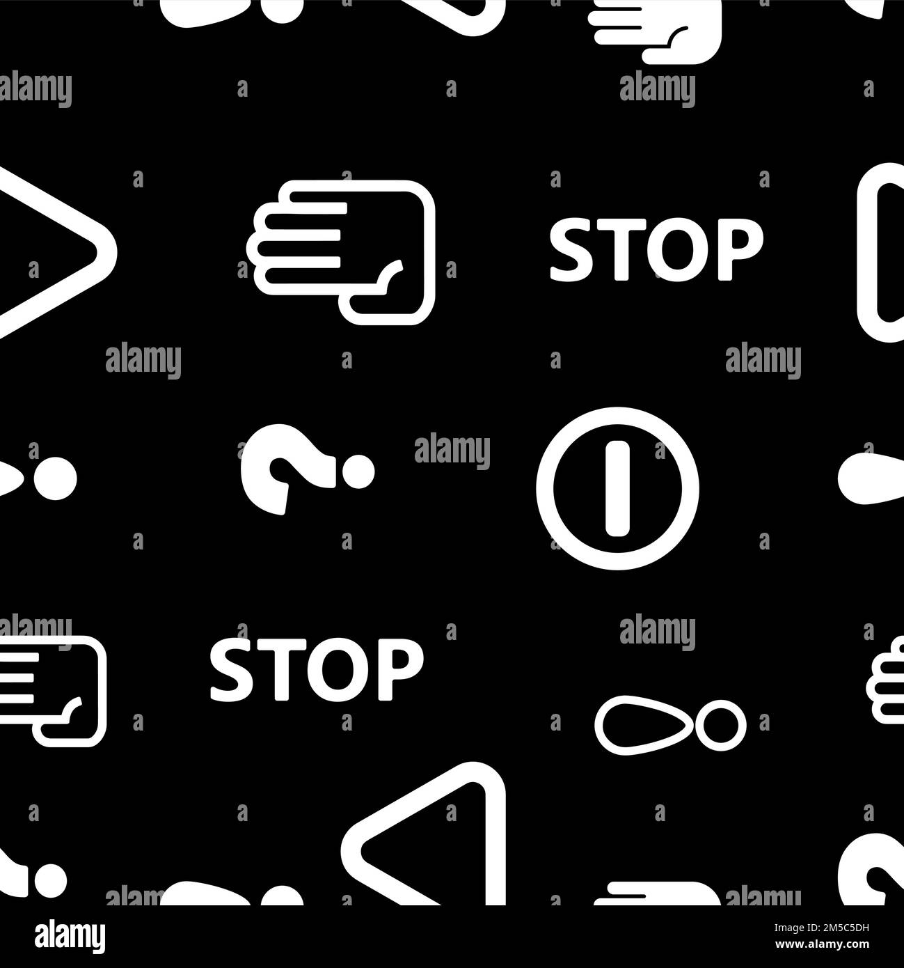 Stop hand signal Black and White Stock Photos & Images - Alamy