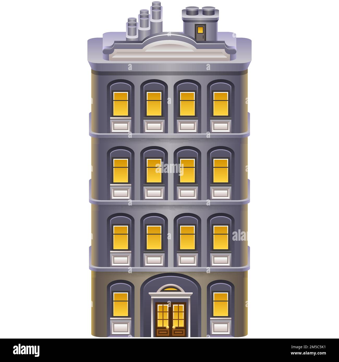 Detailed illustration of building icon. Vector eps 10 Stock Vector ...