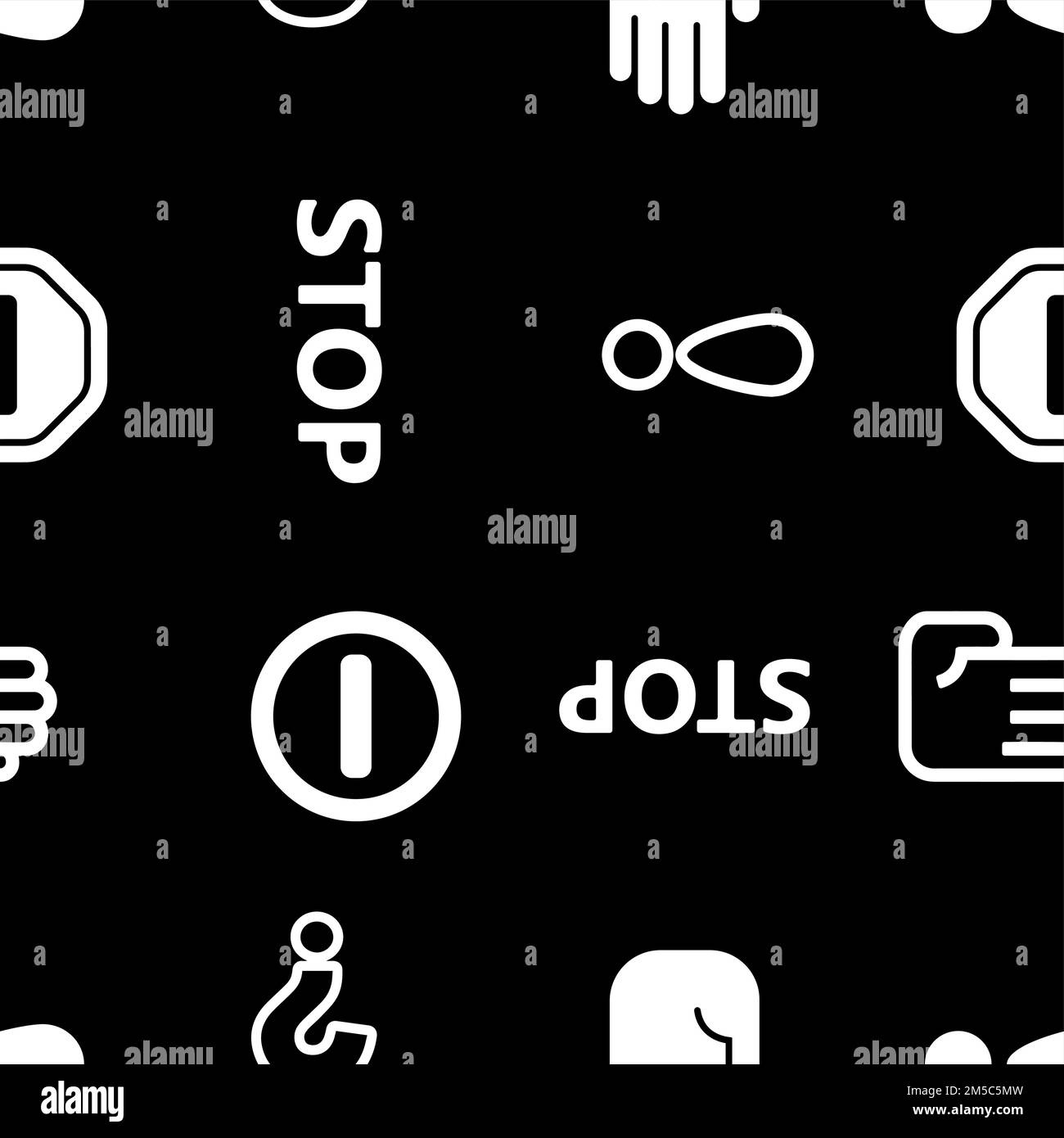 Stop logo Black and White Stock Photos & Images - Alamy