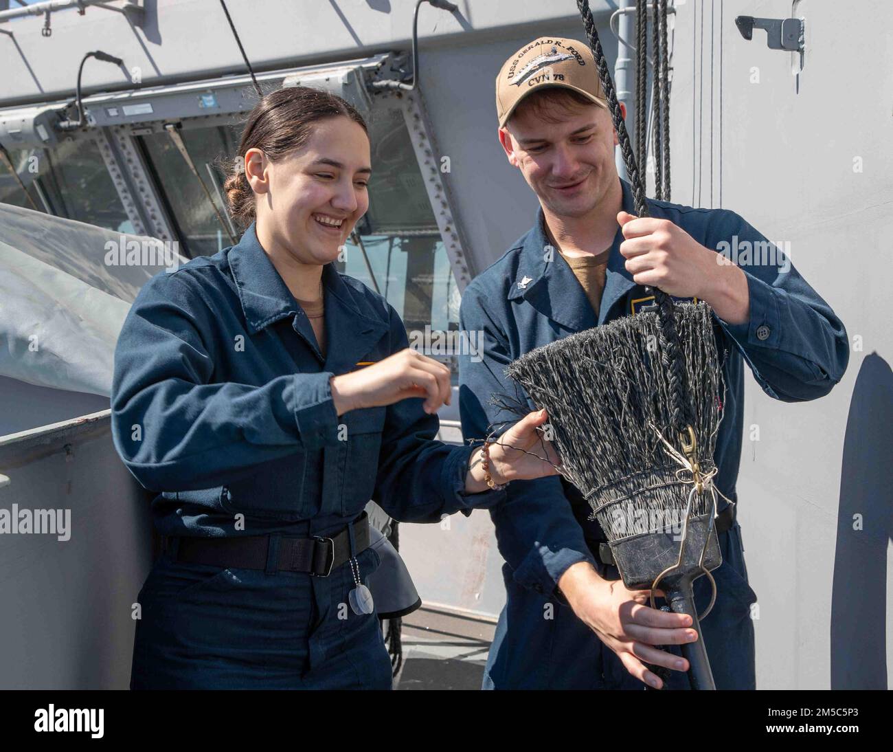 Quartermaster Seaman Alysia Noyes, left, from Chandler, Arizona, and ...