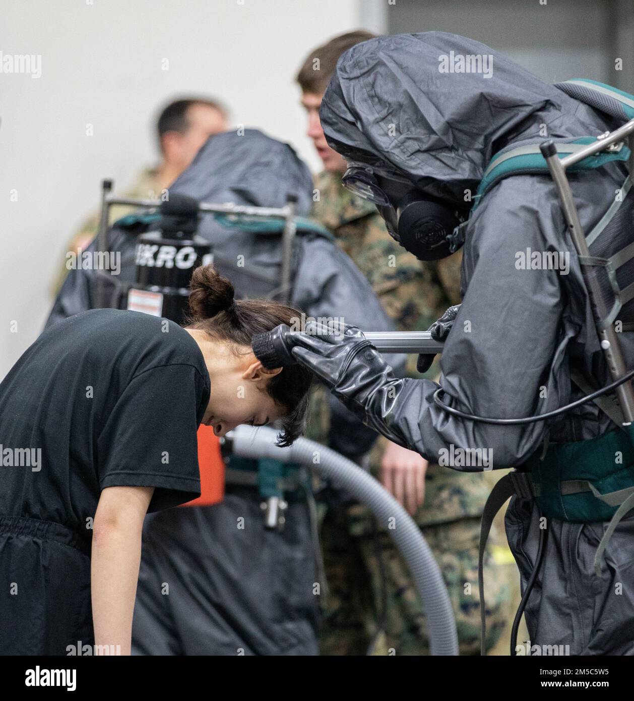 A U.S. Army Soldier with 95th Company, 17th Combat Support Sustainment ...
