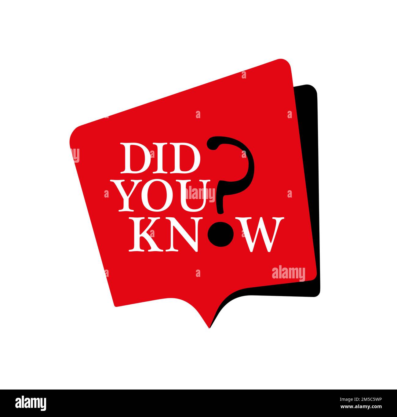 did you know sign on white background Stock Vector Image & Art - Alamy
