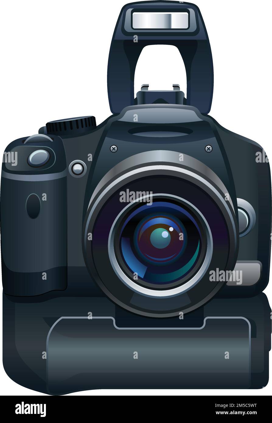 Realistic illustration of Digital photo camera Stock Vector Image & Art ...
