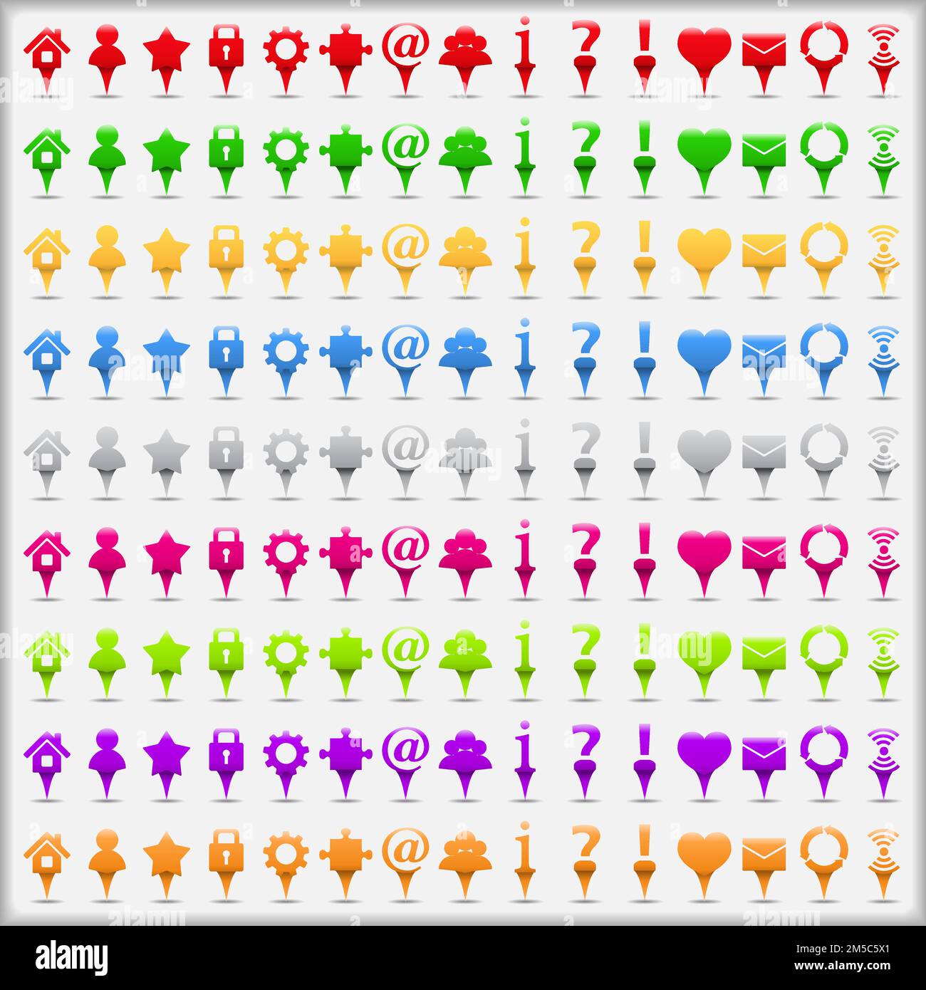 Set of infographic icons, vector eps10 illustration Stock Vector Image ...