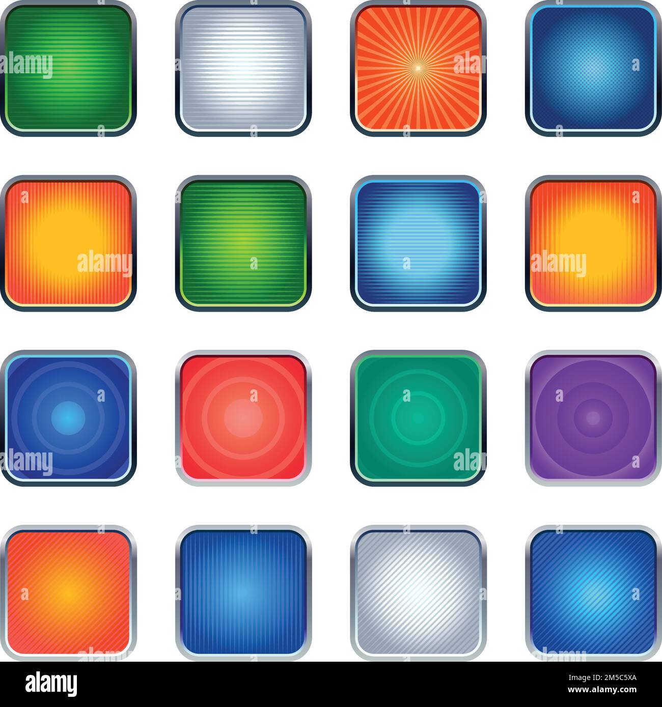 Matted colored blank web buttons on white background Stock Vector Image ...