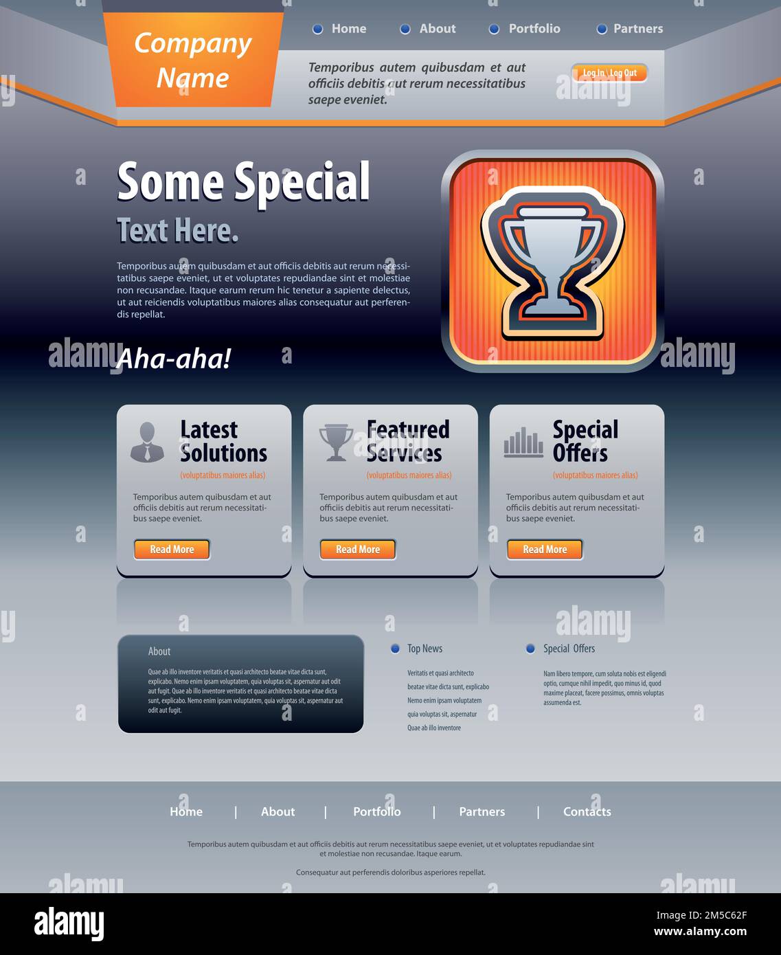 Web site design template, vector Stock Vector Image & Art - Alamy