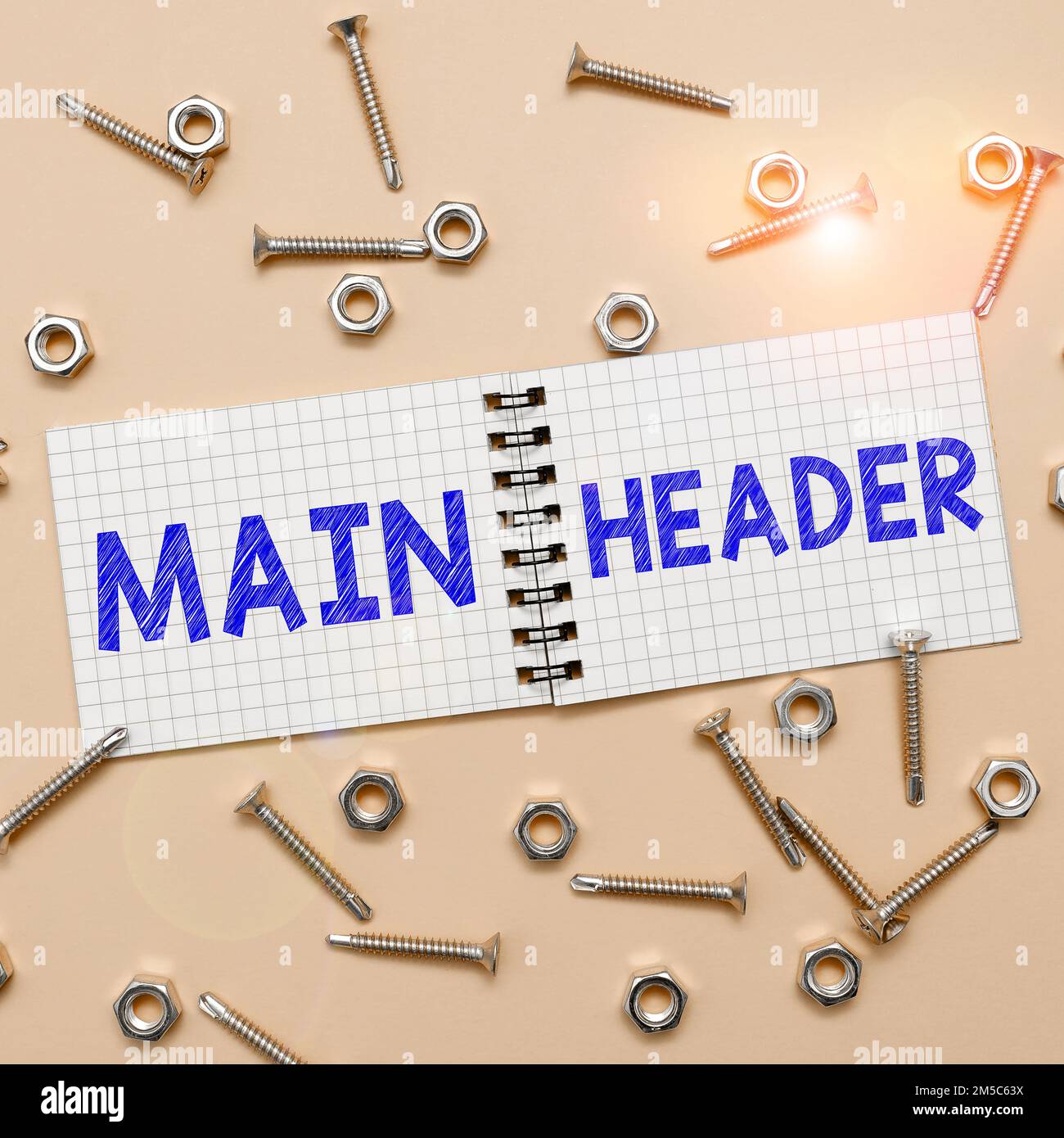 Text showing inspiration Main Header. Business approach used to display ...