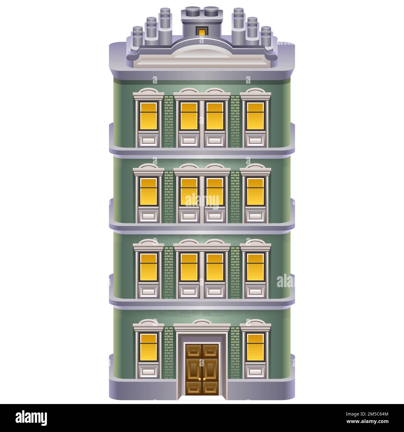 Detailed illustration of building icon. Vector eps 10 Stock Vector ...