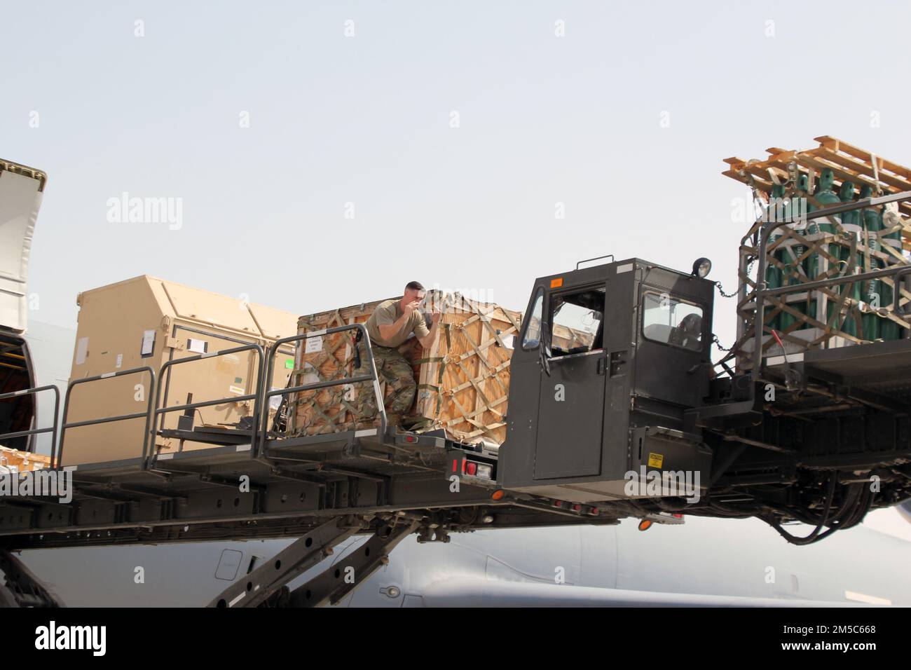 Airmen from the Air Transportation Function, 380th Expeditionary ...