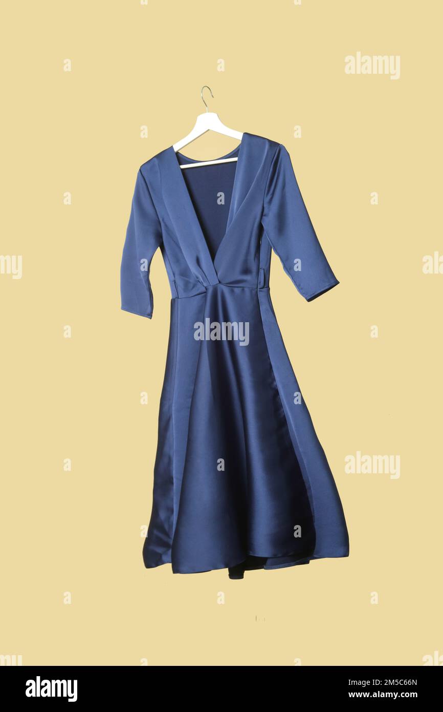 Satin silk wrap dress hi-res stock photography and images - Alamy