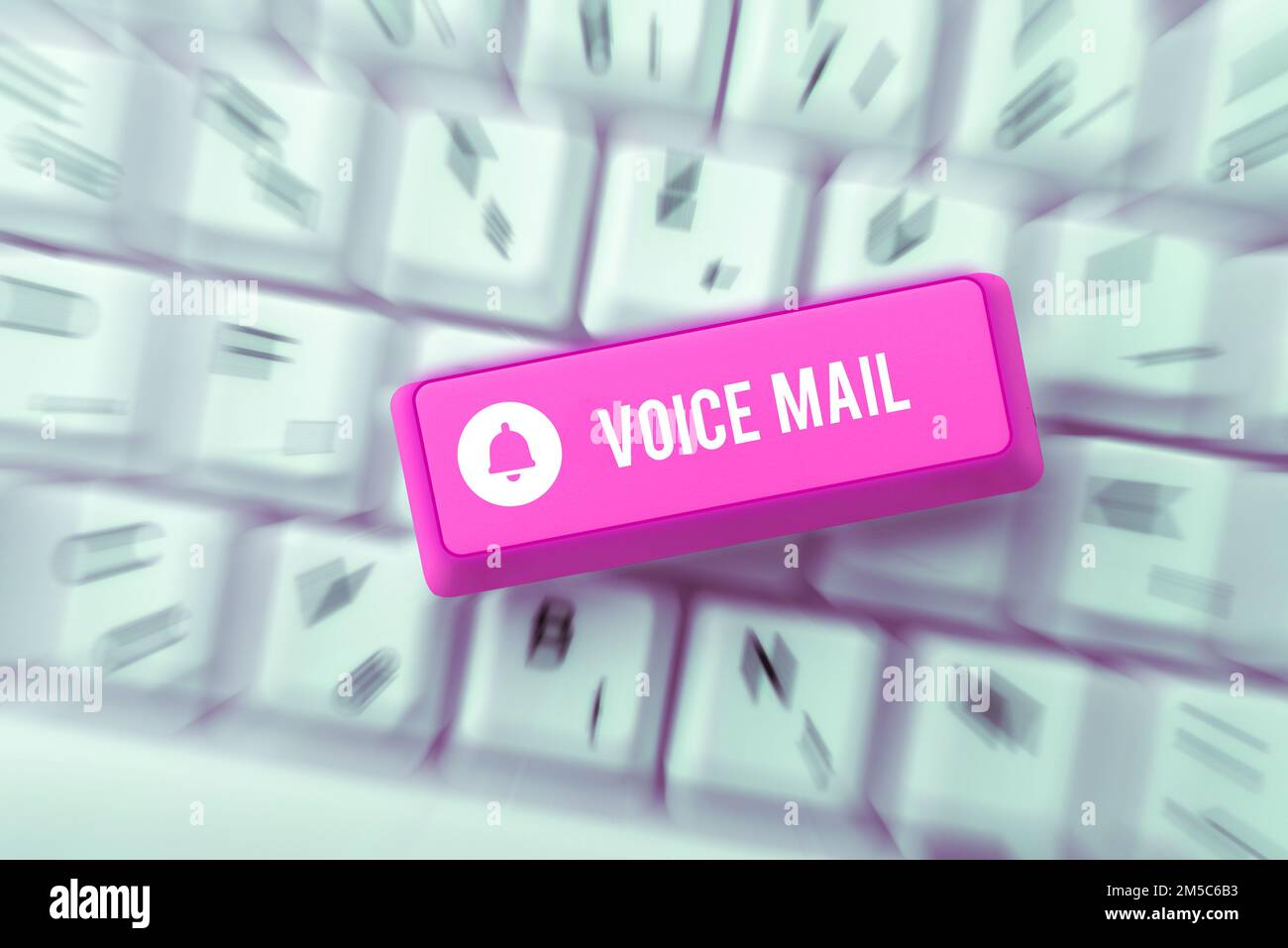 Conceptual caption Voice Mail. Business concept Electronic system that ...