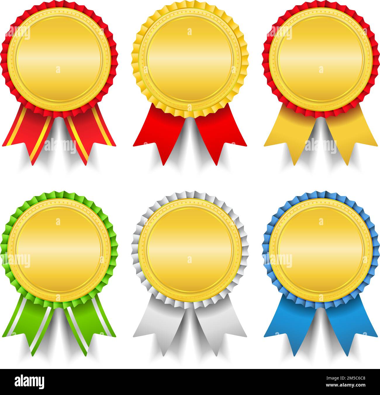 Set of golden medals, vector eps10 illustration Stock Vector Image ...