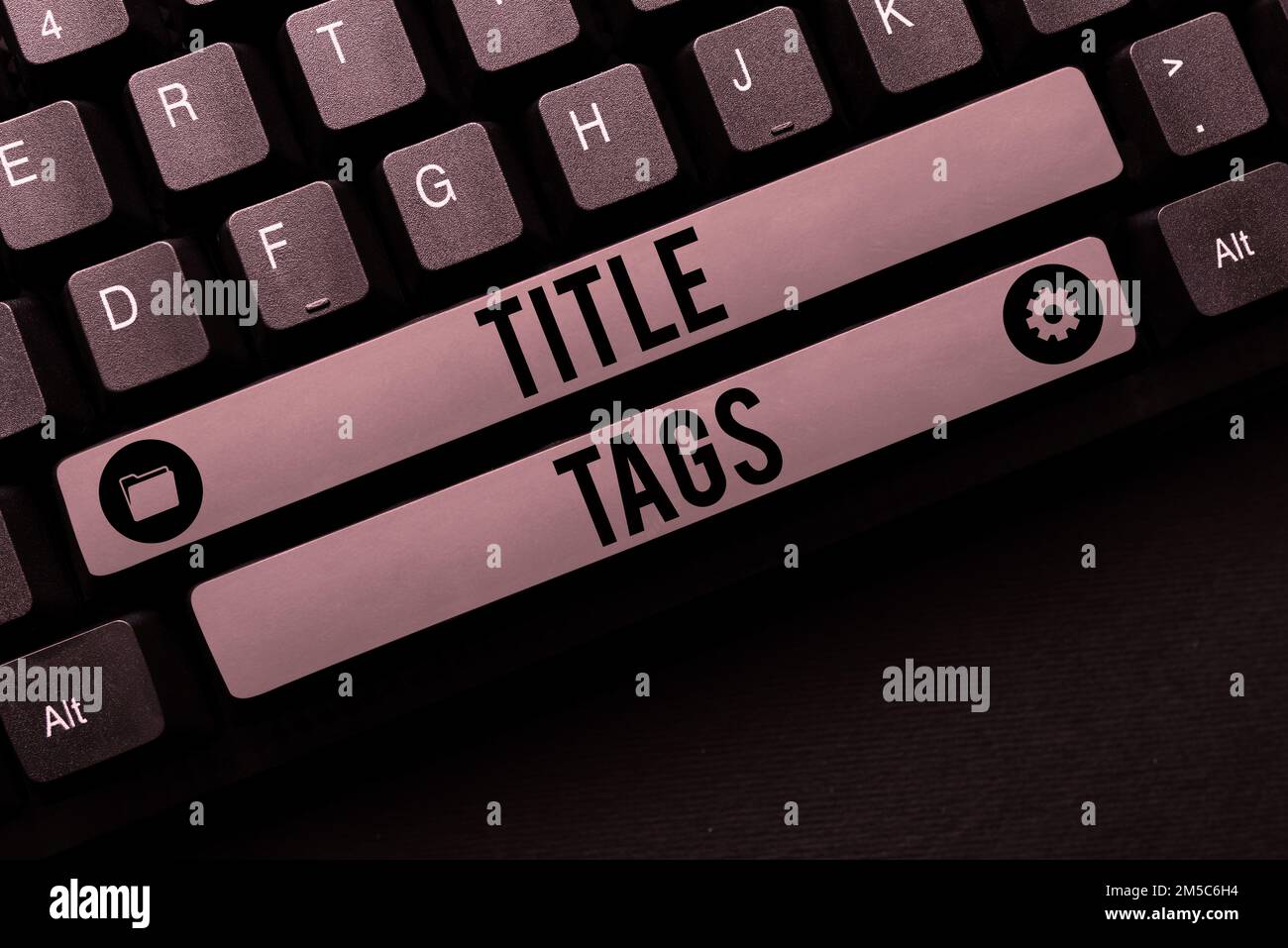 Hand writing sign Title Tags. Internet Concept the HTML element that ...