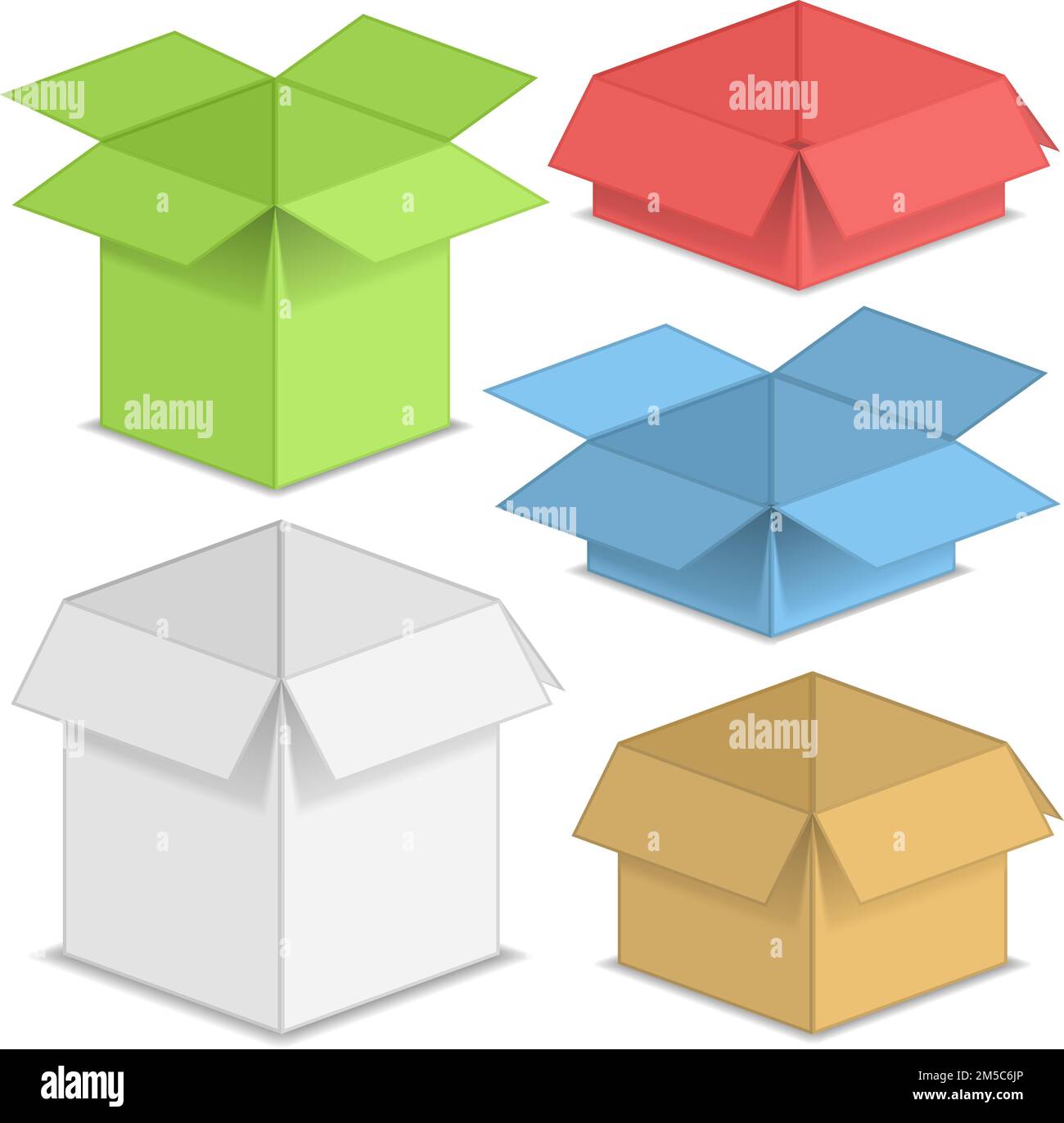 Set of paper boxes, vector eps10 illustration Stock Vector Image & Art ...