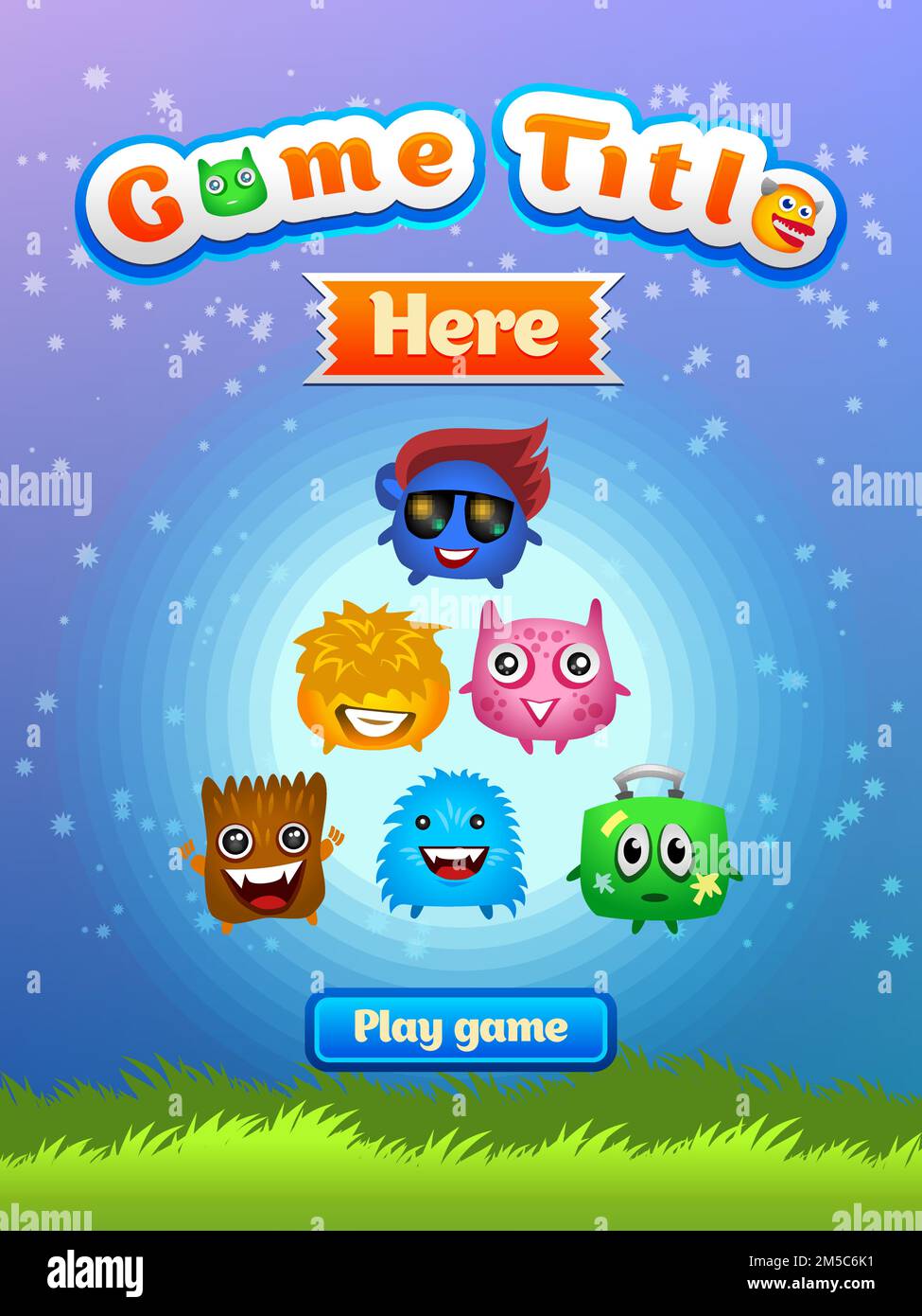 Game ui main menu hi-res stock photography and images - Alamy