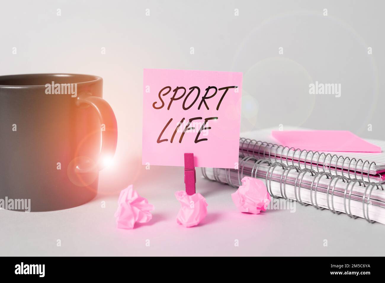 Handwriting text Sport Life. Business approach Fond of sports or other ...