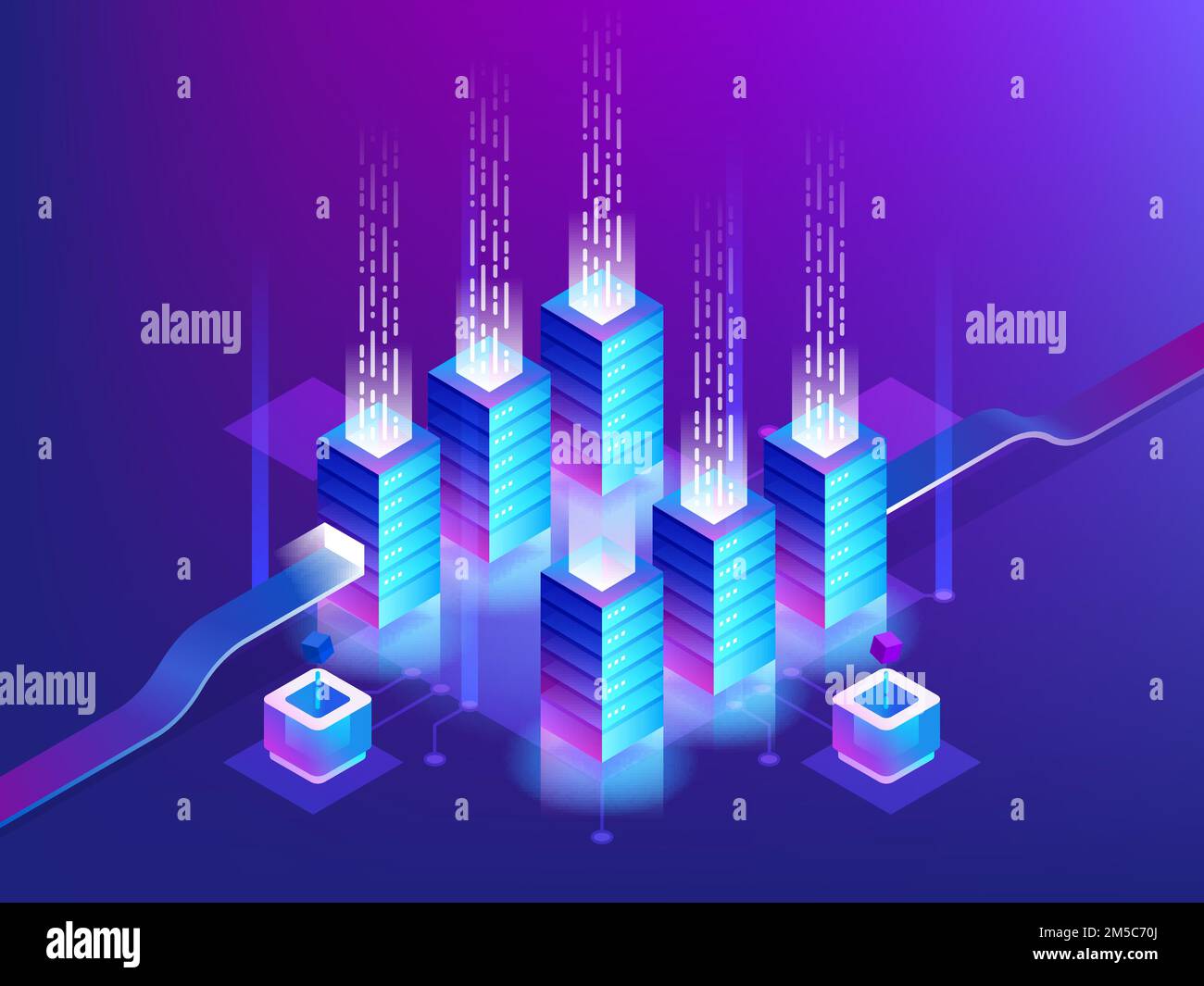 Server room rack, blockchain technology, token api access, data center ... Server room rack, blockchain technology, token api access, data center ...