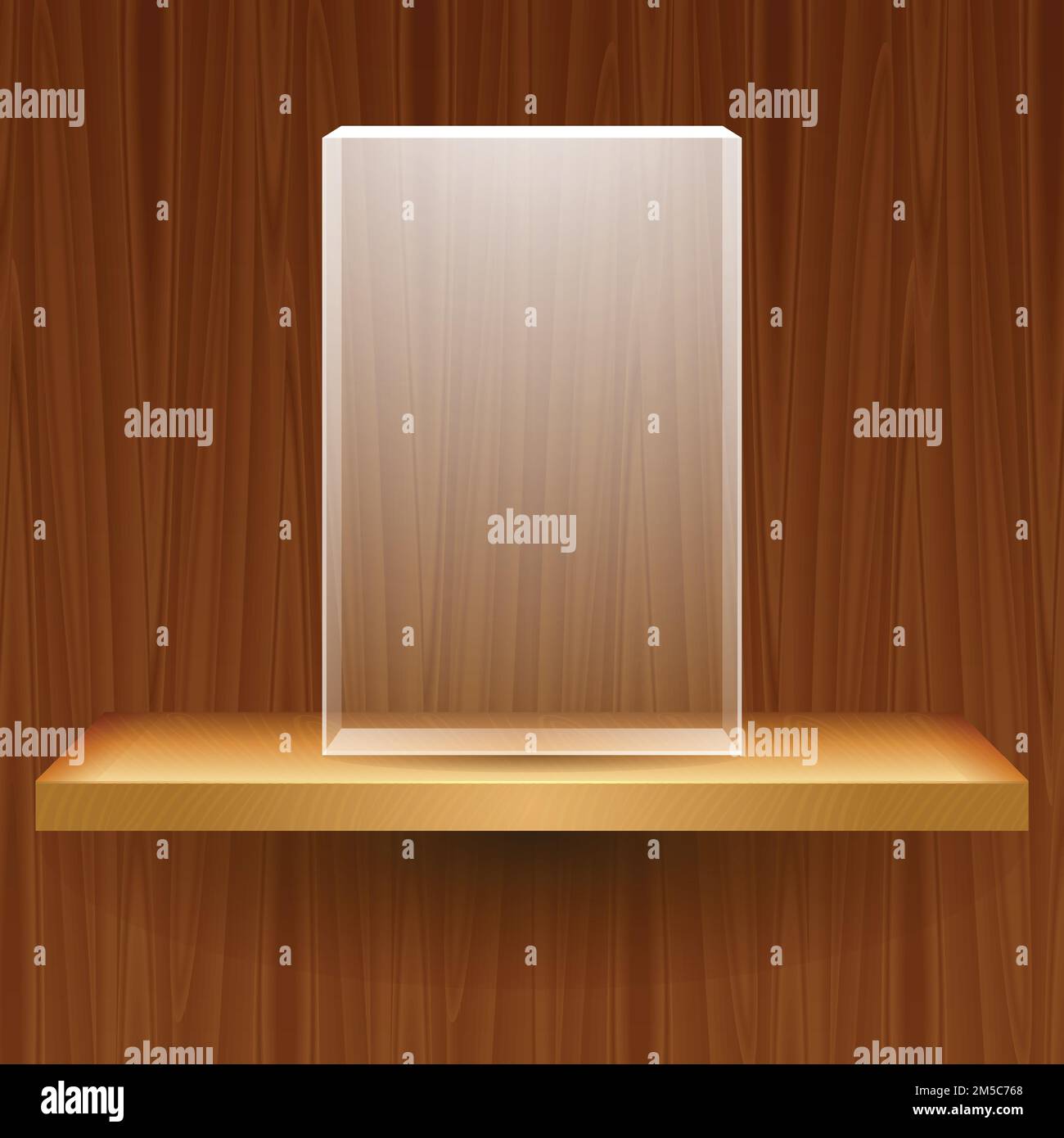 Wooden open shelf Stock Vector Images - Alamy