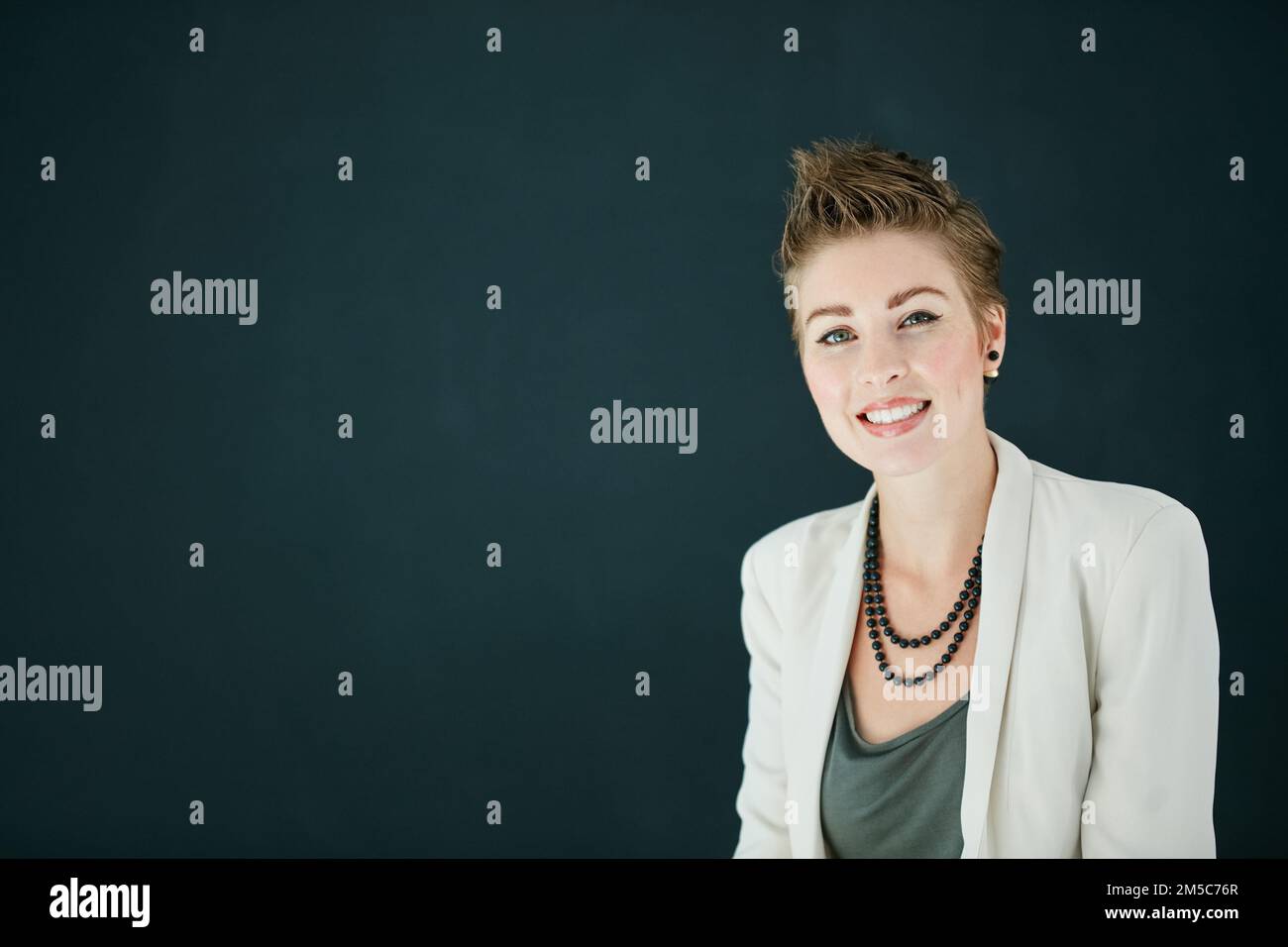 Greatness comes from within. Portrait of a young businesswoman posing ...