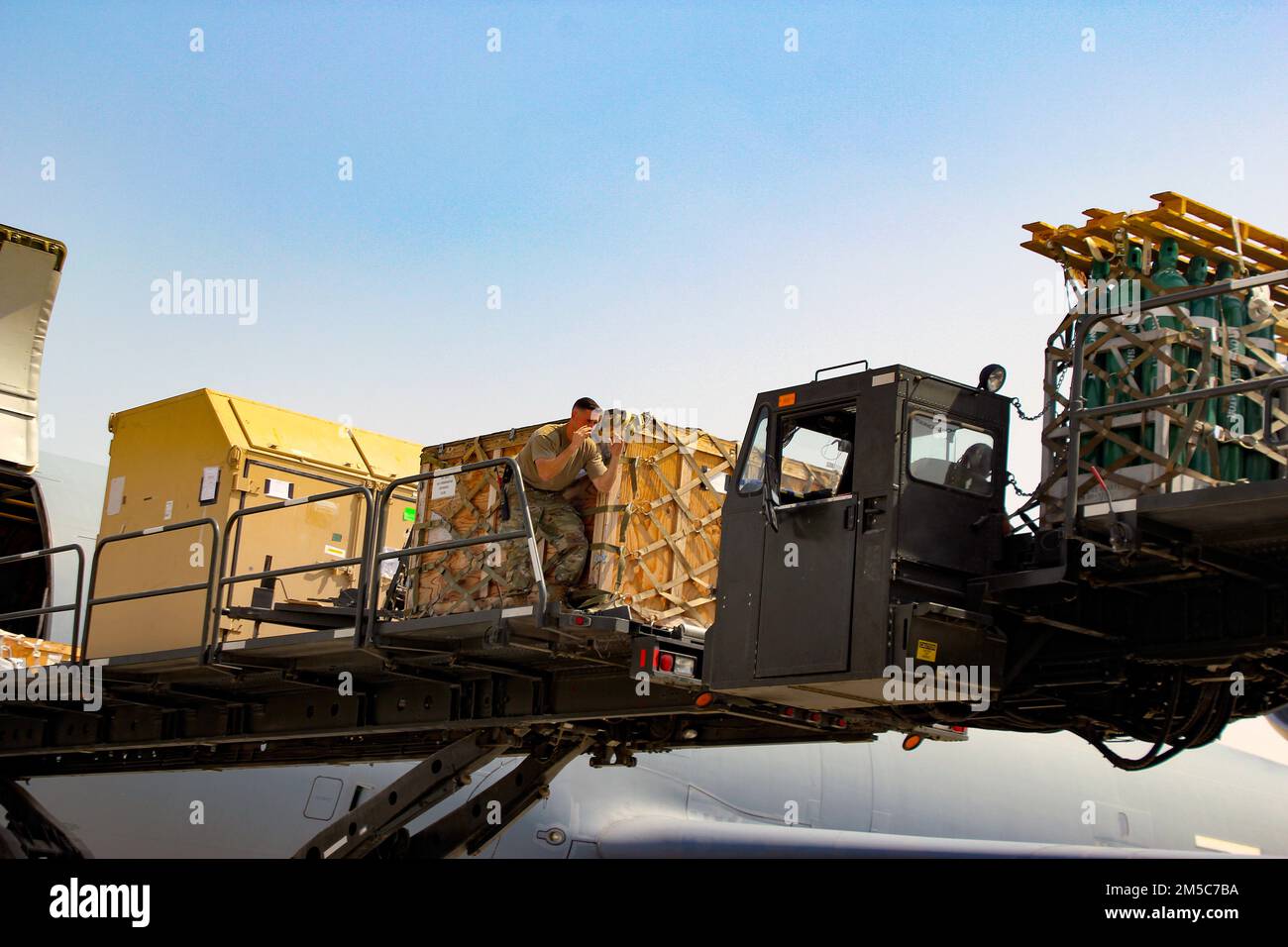 Airmen from the Air Transportation Function, 380th Expeditionary ...