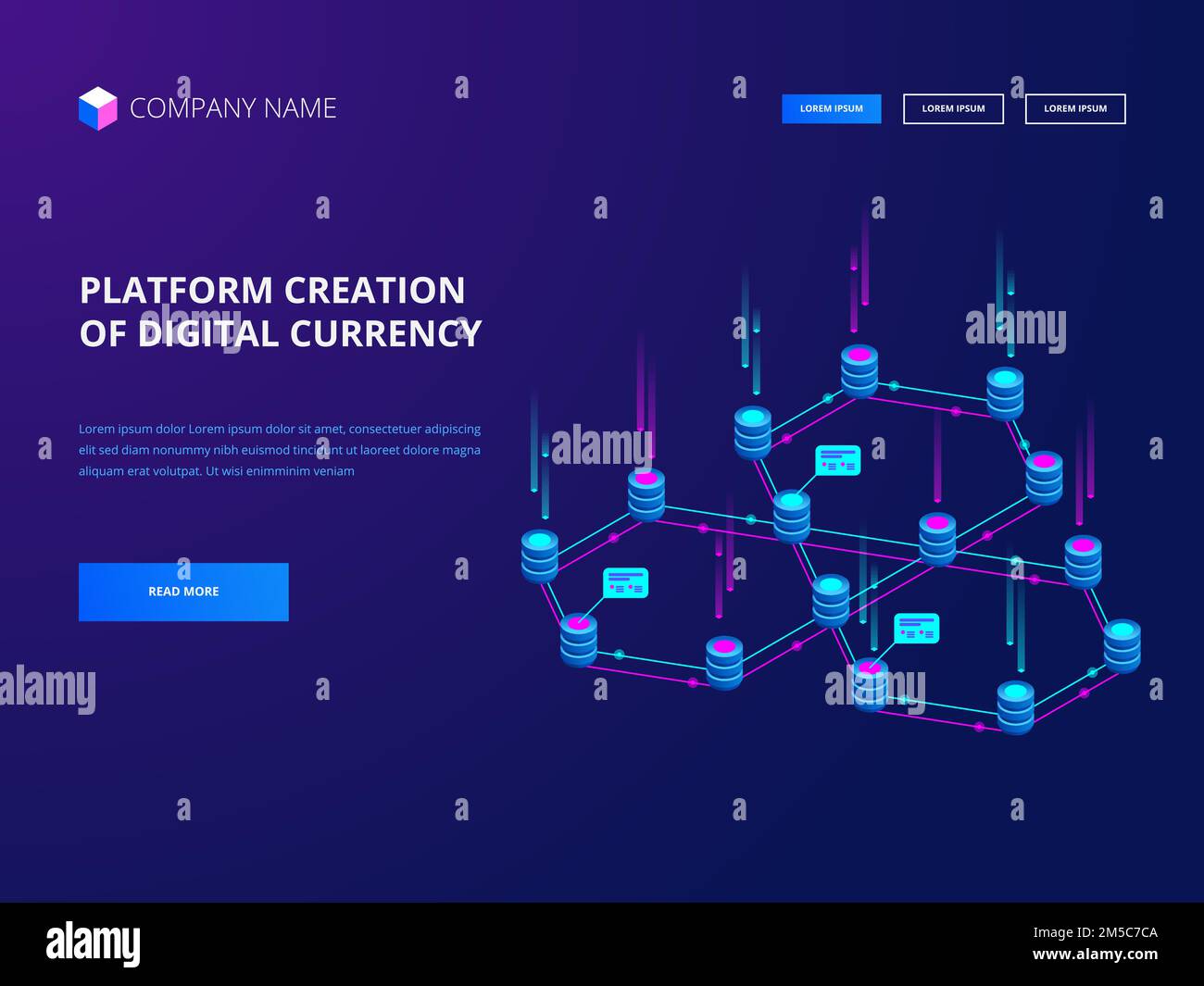 Cryptocurrency and blockchain. Platform creation of digital currency ...