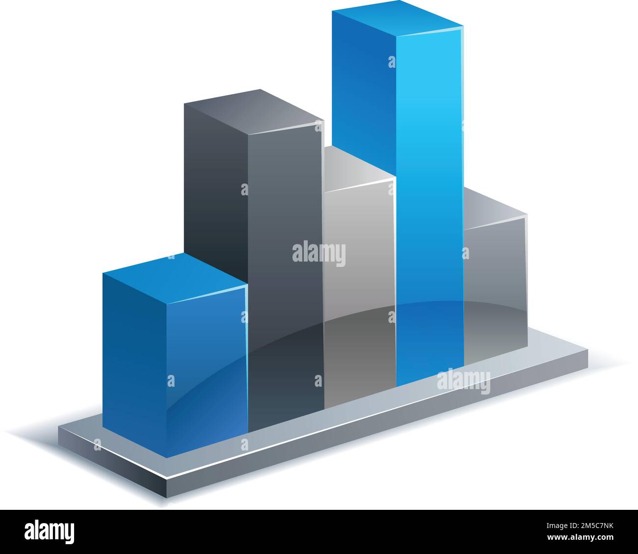 Vector Illustration Of 3d Graph Stock Vector Image And Art Alamy