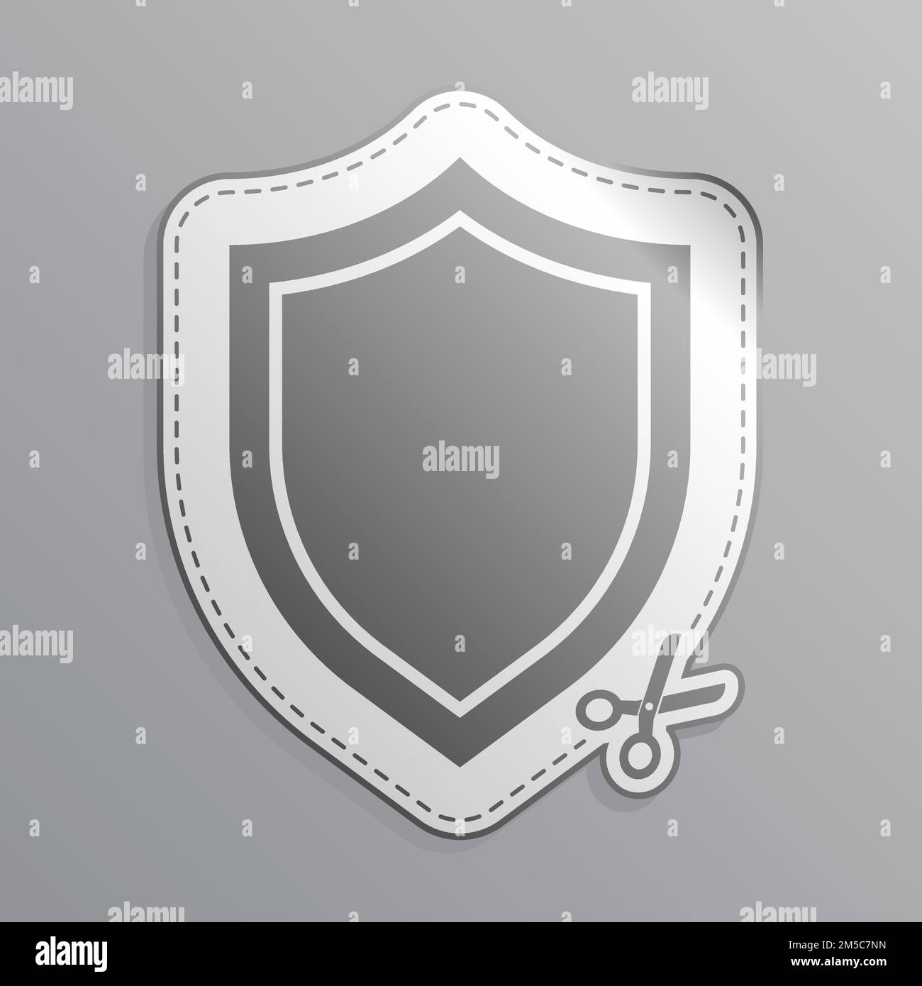 shield sticker icon illustration Stock Vector Image & Art - Alamy