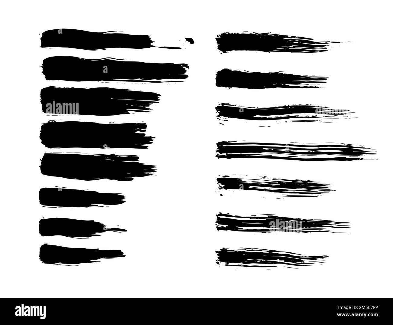 Black paint ink brush strokes Stock Vector Image & Art - Alamy