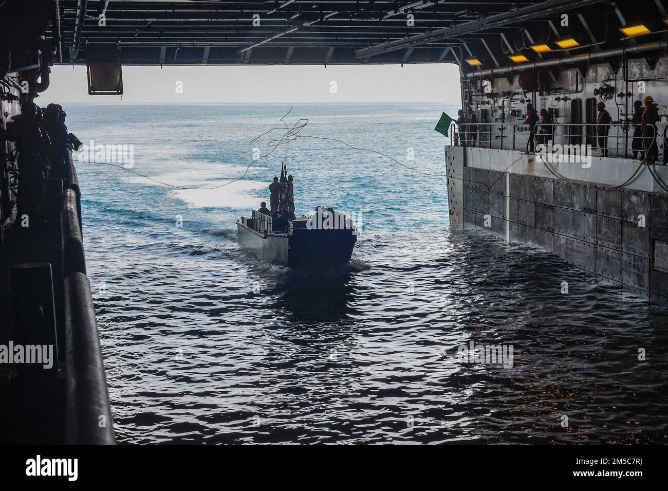 GULF OF THAILAND (Feb. 28, 2022) Sailors assigned to the amphibious ...